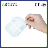 China Non Woven Sterile PU Film Dressing 10x10cm Wound Care Medical Consumable for sale