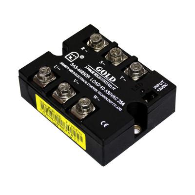 China CUL RoHS approved 3 Phase SSR Relay 12v Dc 15a for sale