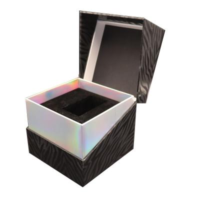 China Greyboard Handmade Paper Gift Box EVA Insert For Watch Packaging for sale