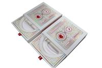 China Custom Gift Box Packaging , Cardboard Paper Box With Ribbon Pull for sale