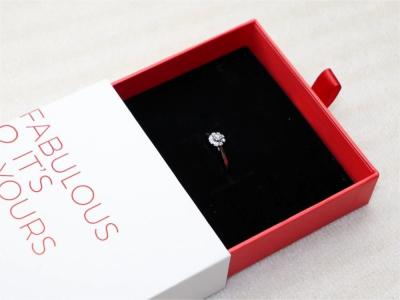 China EVA Insert Ribbon Custom Logo Drawer Paper Packing Box For Jewelry for sale