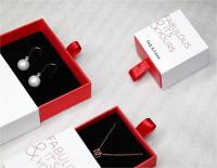 China EVA Insert Ribbon Custom Logo Drawer Paper Packing Box For Jewelry for sale