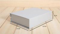 China Creative Magnetic Lid Closed Clamshell Book Box Grey Cardboard For Men'S Underwear for sale