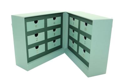 China Cardboard Rigid Gift Packaging Advent Calendar Box With 12 Drawers for sale