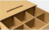 China ECO Friendly Recyclable Kraft Corrugated Gift Box For Fruit Packaging No Printing for sale