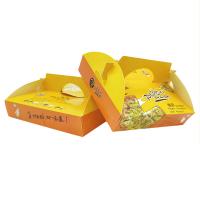China 350gsm Food Grade White Card Pizza Box , 4C Printing Pizza Takeout Box for sale