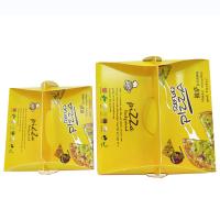 China 350gsm Food Grade White Card Pizza Box , 4C Printing Pizza Takeout Box for sale