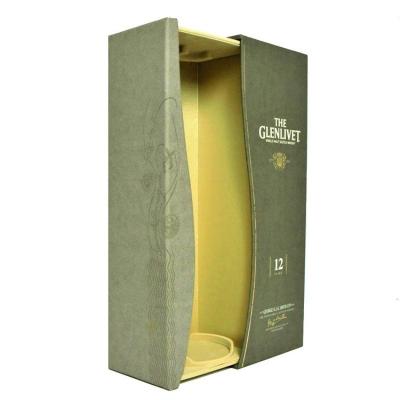 China Whisky Wine Packing Boxes With Velvet Base ISO9001 ISO14001 ROHS certificate for sale