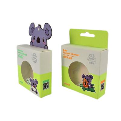 China Folded Box With Window , Health care packaging box With Paper Hangtag OEM ODM for sale