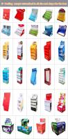China Coated Paper PDQ Display Boxes For Supermarket Stores FSC certificate for sale