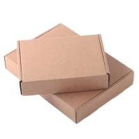 China Sustainable Kraft Corrugated Box , Recyclable Shipping Packaging  Silk Screen Water Base Printing for sale