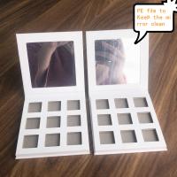 China ISO FSC Cosmetic Packing Box , Spot UV Eyeshadow Makeup Box with mirror for sale