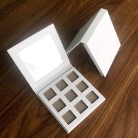 China ISO FSC Cosmetic Packing Box , Spot UV Eyeshadow Makeup Box with mirror for sale