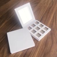 China ISO FSC Cosmetic Packing Box , Spot UV Eyeshadow Makeup Box with mirror for sale