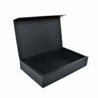 China Wooden Luxury Gift Boxes Black Paper Silk Screen 1C printing for sale