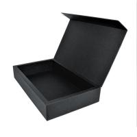 China Wooden Luxury Gift Boxes Black Paper Silk Screen 1C printing for sale