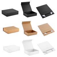 China Black Rigid Box Packaging , Foldable Paper Box Self Adhesive Offset PMS UV Printing for sale