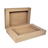 China Emboss Effect Wooden Case Boxes with PMS Printing Logo for Luxury for sale