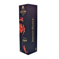China Black Wine Bottle Packaging Boxes With UV Print Gold Foil Stamping Embossing for sale