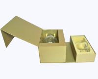 China ODM Rigid Wine Bottle Gift Packaging With Double Inner Tray Metal Logo for sale