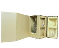 China ODM Rigid Wine Bottle Gift Packaging With Double Inner Tray Metal Logo for sale