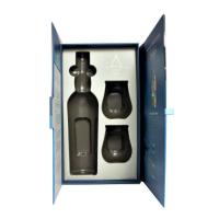 China Double Flaps Closure Wine Gift Box Packaging PS Tray Laminate Cardboard Material for sale