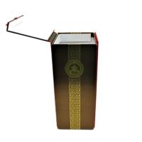 China Rigid Wine Box Packaging Top Opening Gold foil Stamping Embossing ODM for sale