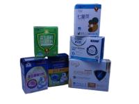 China Gold Silver Paper Food Boxes Recyclable , Food Grade Packaging For Soft Drinks 16x11x6cm for sale