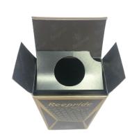China FSC Wine Packing Boxes , Cardboard Wine Packaging Gold Foil Stamping for sale