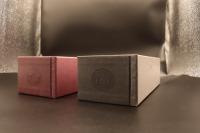 China High End Leather Paper Luxury Wine Gift Box for packaging FSC ISO ROHS certificate, slide door opening for sale