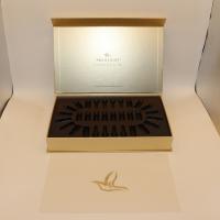 China Embossing Cosmetic Paper Box , Packaging Box Skincare With PS Insert Tray Butter Paper for sale