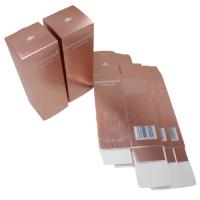 China Folding Lotion Packaging Boxes , Cosmetic Packaging Box FSC ISO14001 certificate for sale