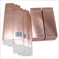 China Folding Lotion Packaging Boxes , Cosmetic Packaging Box FSC ISO14001 certificate for sale