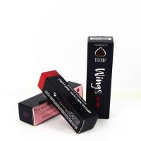 China Pink Custom Lipstick Boxes Glossy Lamination 375g Silver Card Paper Material, Cosmetic packaging and boxes for sale