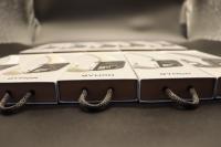China FSC Watch Custom Rigid Paper Box With Paper String Embossing for sale