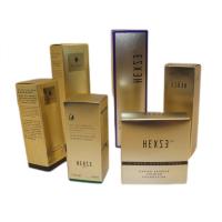 China ROHS FSC Cosmetic Paper Box Packaging for Bottles Jars 375g silver Paper Material for sale