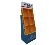 China Floor Corrugated PDQ Displays with Gloss lamination 1C Offset printing for sale