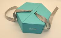China Double Door Luxury Packaging Boxes With Ribbon Matt Lamination Stamping for sale