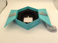China Double Door Luxury Packaging Boxes With Ribbon Matt Lamination Stamping for sale
