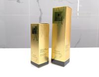 China Glossy Lamination box packaging skincare , Embossing Coated Paper Box for sale