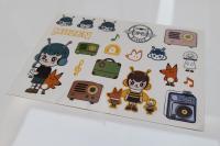 China 80g 128g 168g Coated Paper Sticker Labels PMS CMYK Printing for sale