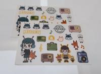 China 80g 128g 168g Coated Paper Sticker Labels PMS CMYK Printing for sale