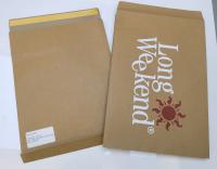 China Eco Friendly Kraft Paper Bags , Recycable Brown Paper Envelopes 2 PMS Silk Screen for sale