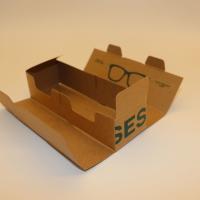 China Sun Glasses Retail Packaging Boxes Custom CMYK 4 Color Offset Printing ODM, Kraft Paper Box silk screen printing for sale