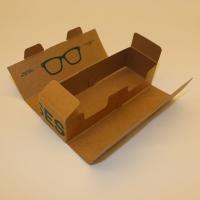 China Sun Glasses Retail Packaging Boxes Custom CMYK 4 Color Offset Printing ODM, Kraft Paper Box silk screen printing for sale