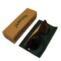 China Sun Glasses Retail Packaging Boxes Custom CMYK 4 Color Offset Printing ODM, Kraft Paper Box silk screen printing for sale