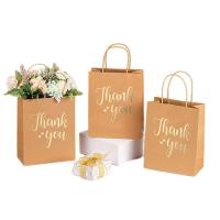 China Recyclable Sustainable Packaging Boxes , 4C PMS FSC Kraft Paper Bag With Handle for sale