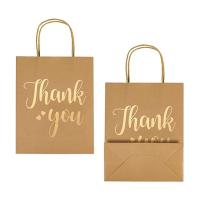 China Recyclable Sustainable Packaging Boxes , 4C PMS FSC Kraft Paper Bag With Handle for sale