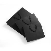 China 4C PMS Custom Black Paper Bags With Handles Wholesale FSC ROHS certificate for sale