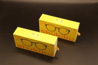 China 4C PMS Color Rigid Box Packaging , Glasses Paper Box With Pull Tab for sale